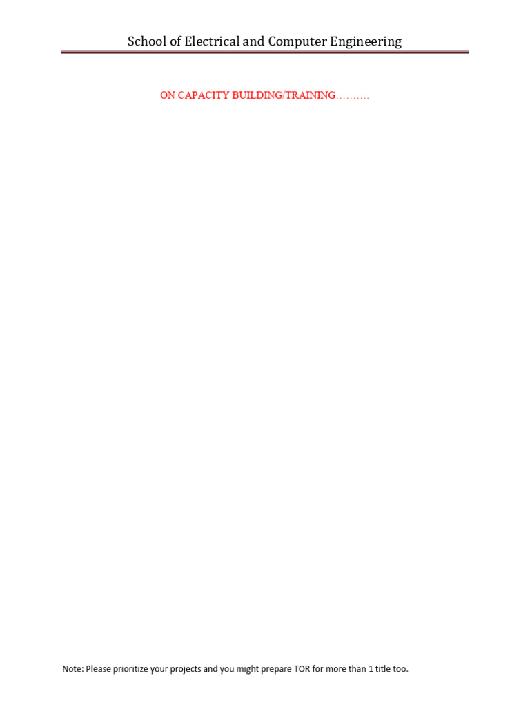 SECE Chairs TERMS OF REFERENCE Template | PDF