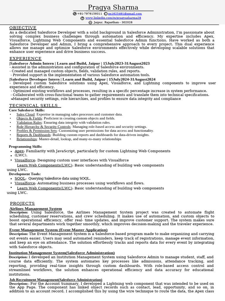 Shiv - Kumar - Shakya - Resume (1) (AutoRecovered) | PDF | Automation | Computing