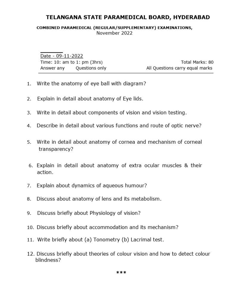 Doa Question Paper | PDF