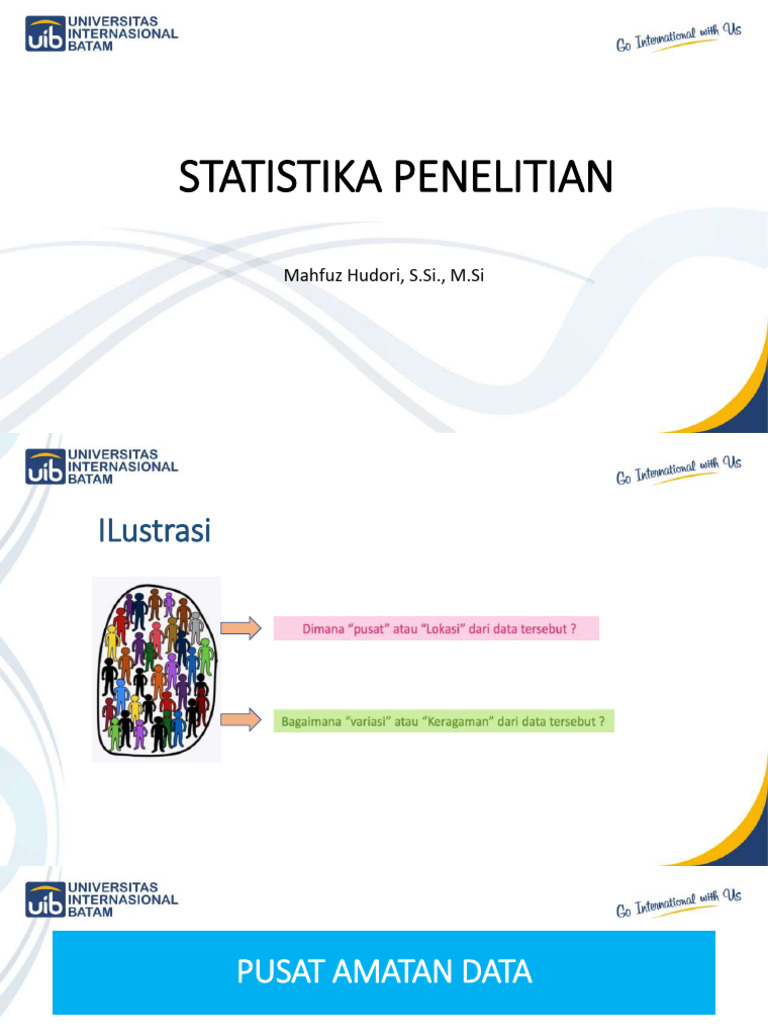 Pertemuan 2 - Pusat Amatan Dan Sebaran Data | PDF