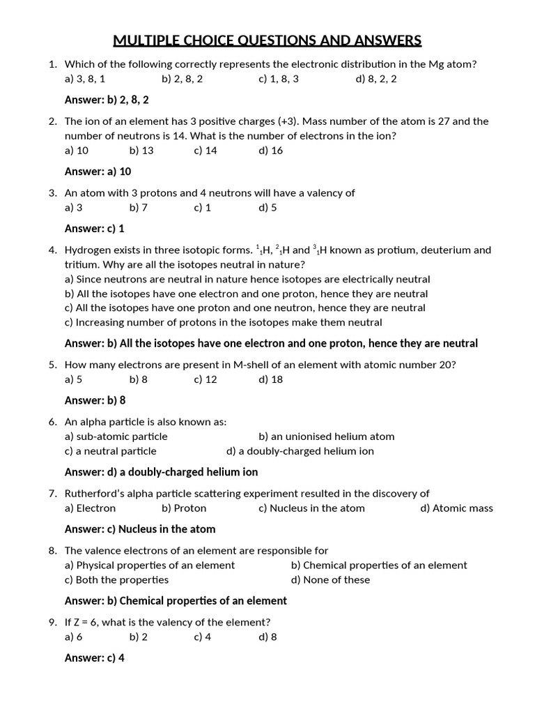 Structure Mcqs | PDF