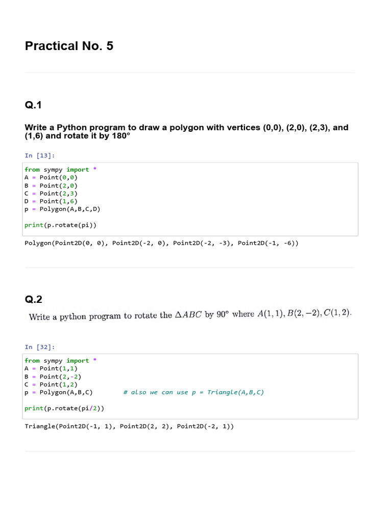 Practical No. 5 | PDF
