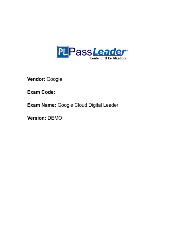 Cloud Digital Leader Demo | PDF | Cloud Computing | Databases