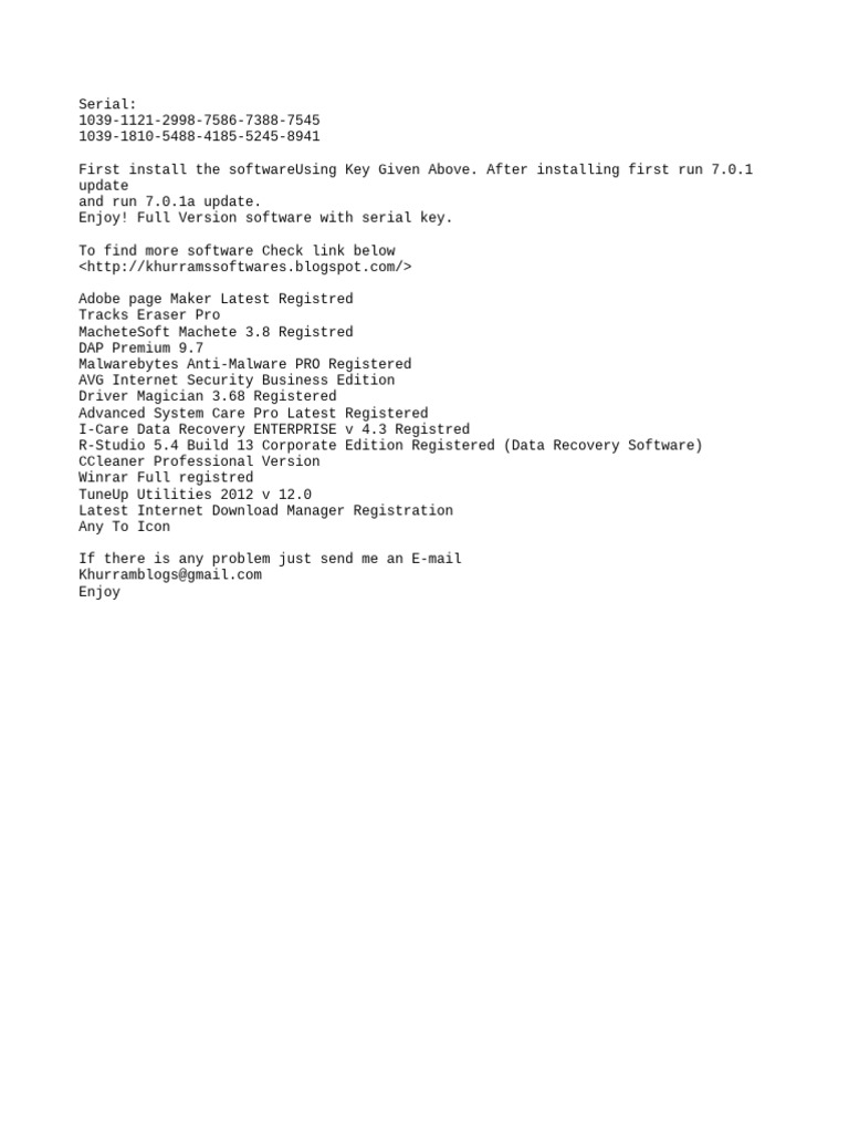 Read Me First | PDF