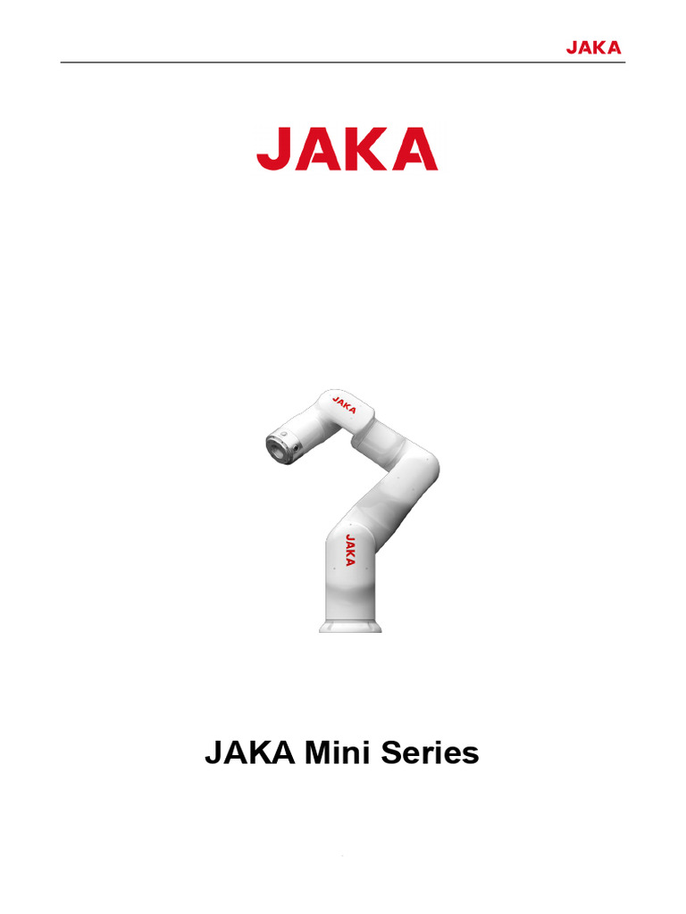 JAKA Mini Series V1.6 Hardware Manual 1 | PDF | Robot | Robotics