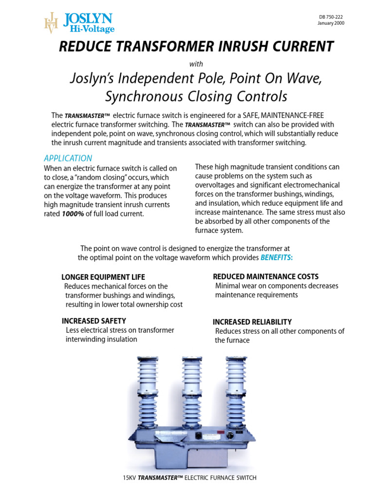 2000 Transformer Inrush Current | PDF | Transformer | Power (Physics)
