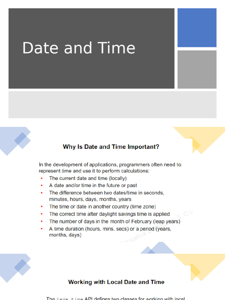 Date and Time | PDF