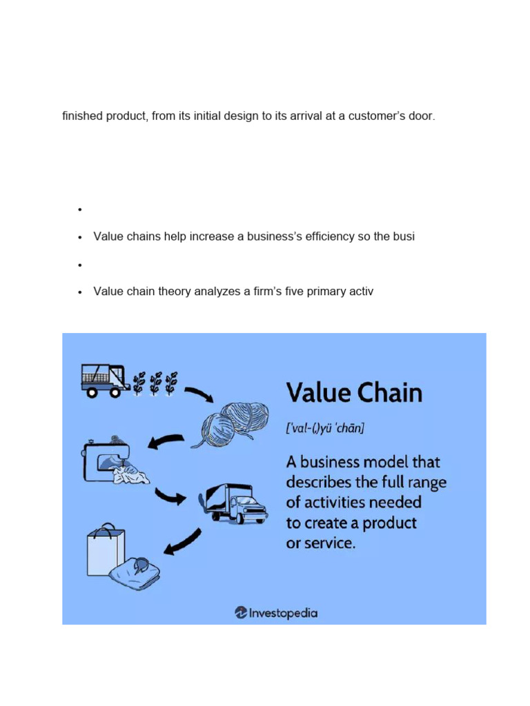 What Is A Value Chain | PDF