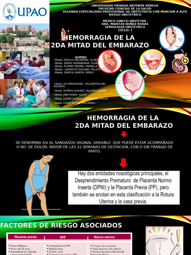 Hemorragia en el Embarazo: Causas y Tratamiento | PDF | Parto | El embarazo