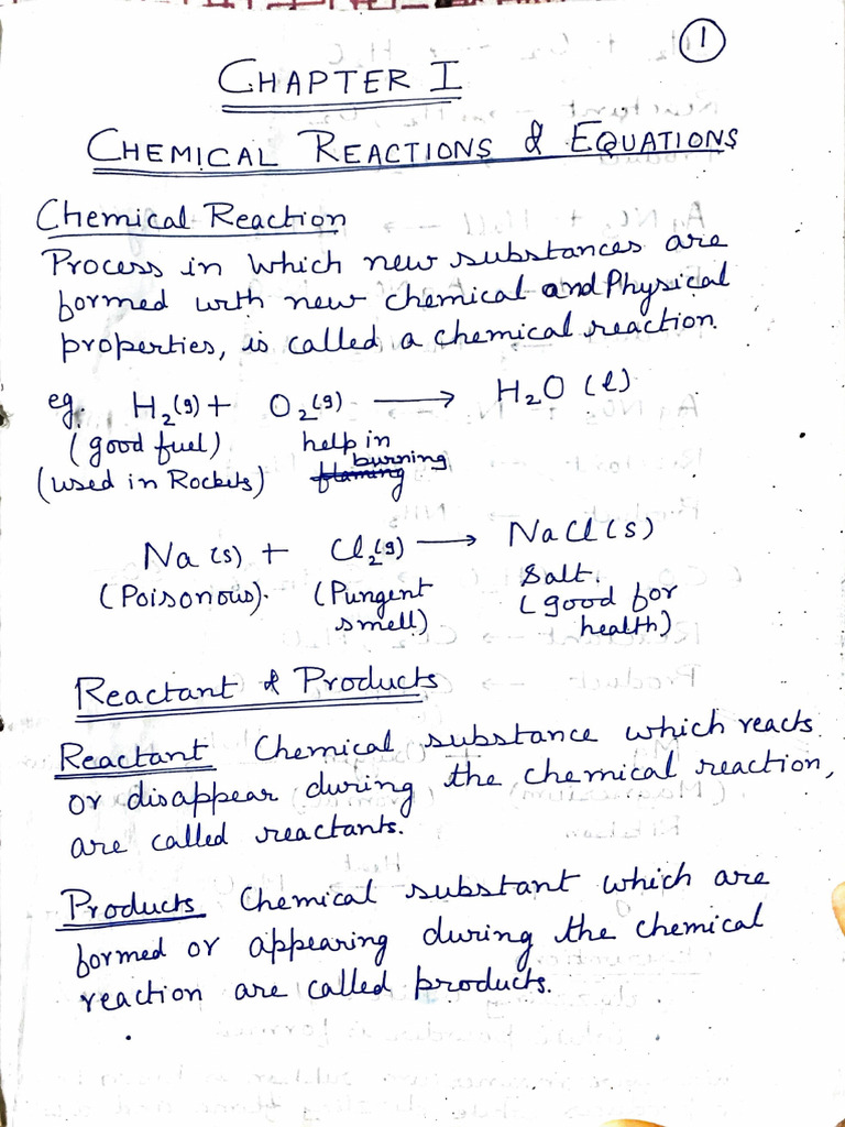 Chemical Reaction and Equation | PDF