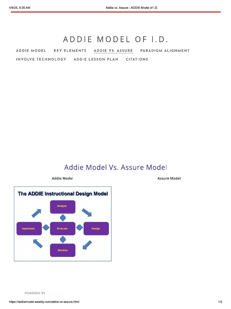 Addie v2 | PDF
