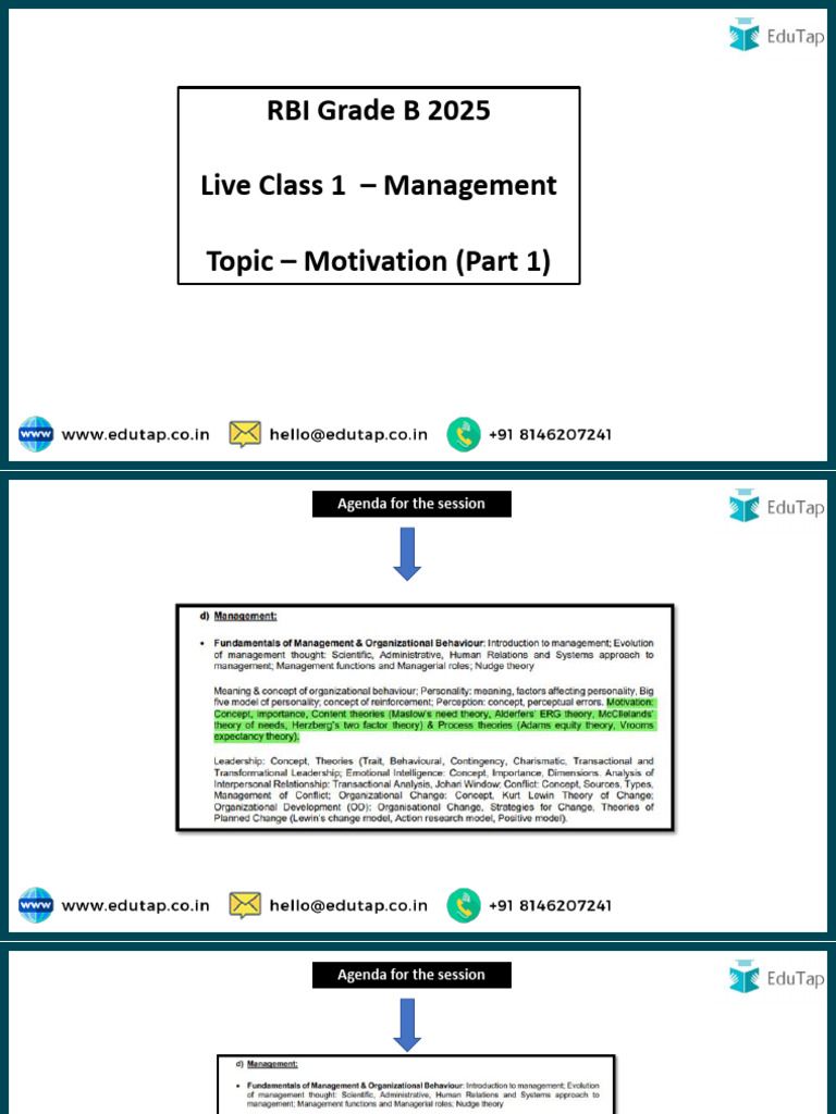 Lecture 2 Management Lyst1729054733691 | PDF | Motivational | Motivation