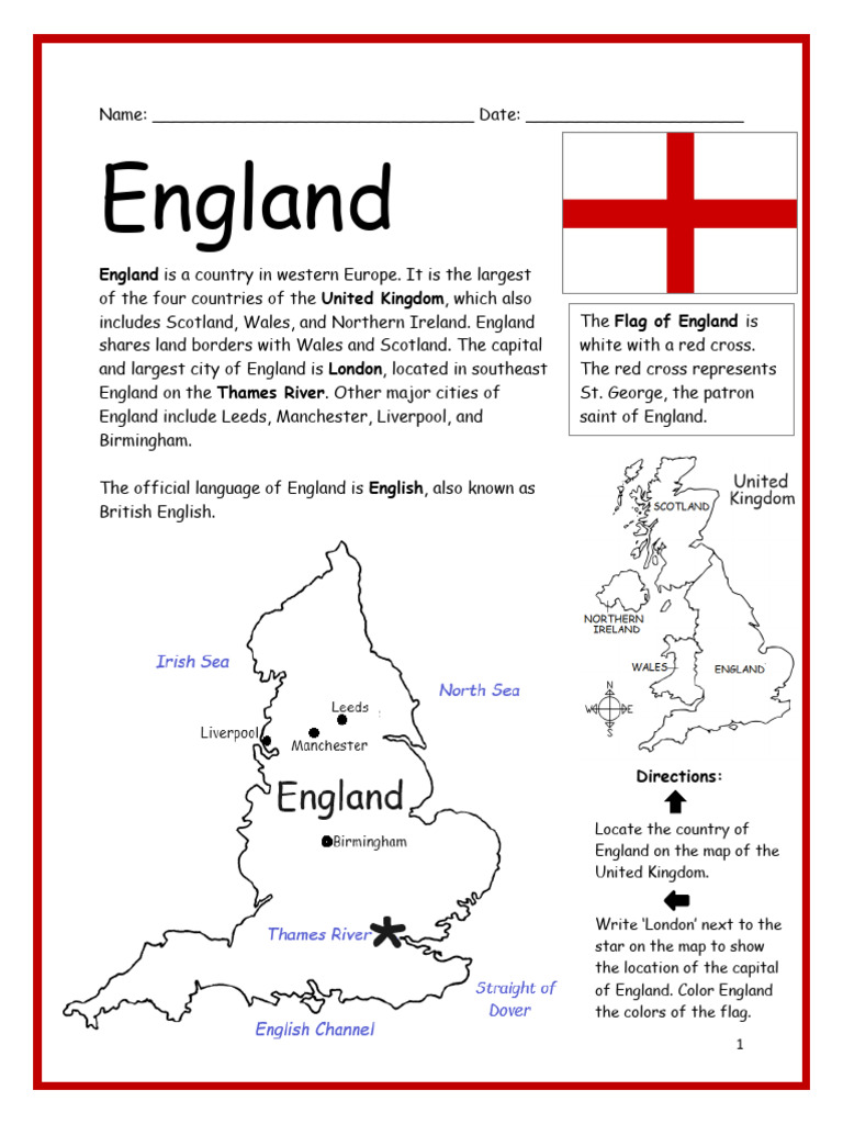 England: Geography and Key Facts | PDF | England | United Kingdom