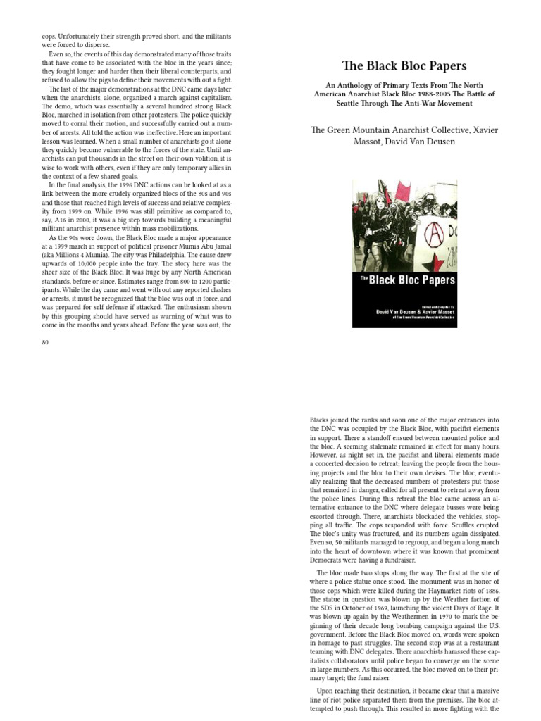 Black Bloc Tactics at 1996 DNC Protests | PDF | Social Movements