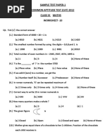 Grade 3 Mathematics Question Paper | PDF | Division (Mathematics ...