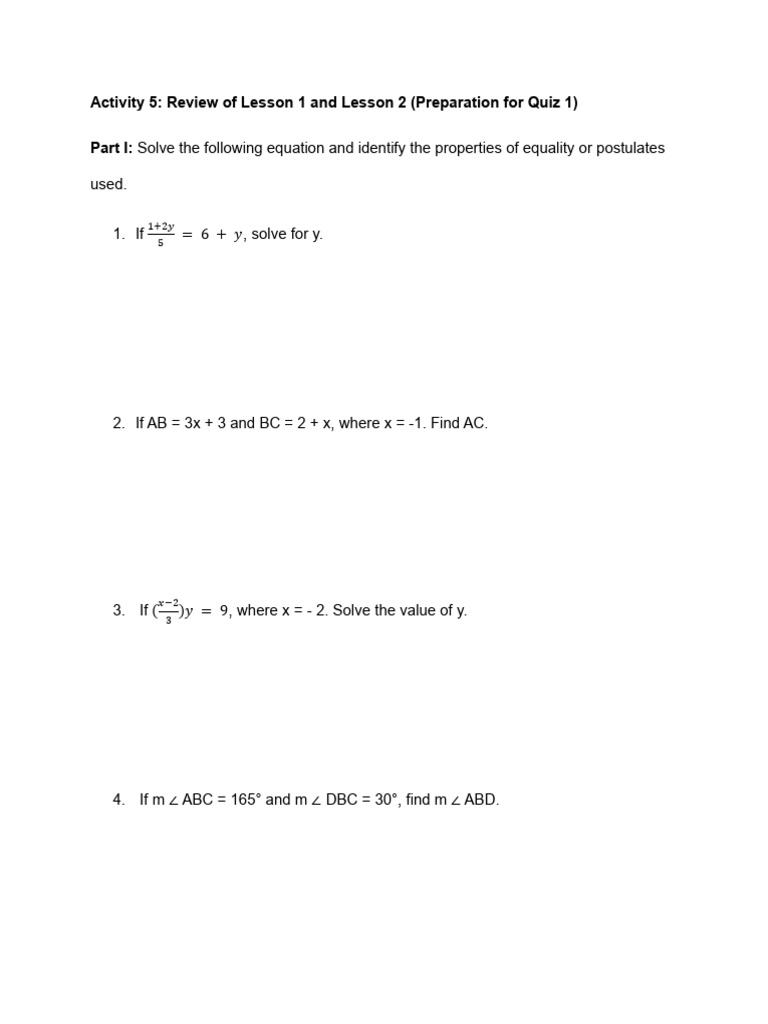 Activity-5-Review-of-Lesson-1-and-Lesson-2-Preparation-for-Quiz-1 | PDF