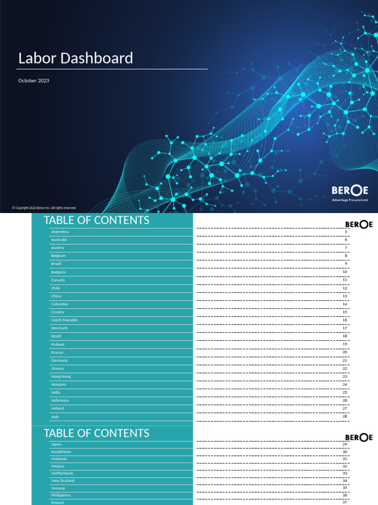 Labor - Monthly Dashboard - Oct 2023 3 | PDF | Labour Economics ...