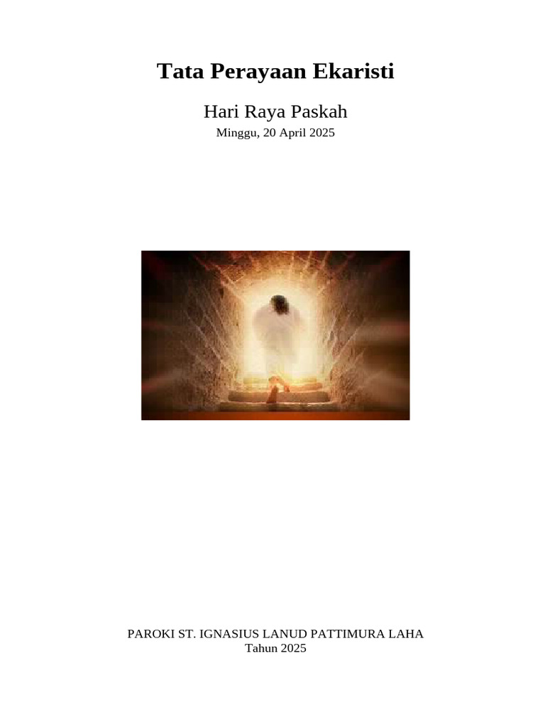 Tata Perayaan Ekaristi Hari Raya Paskah | PDF
