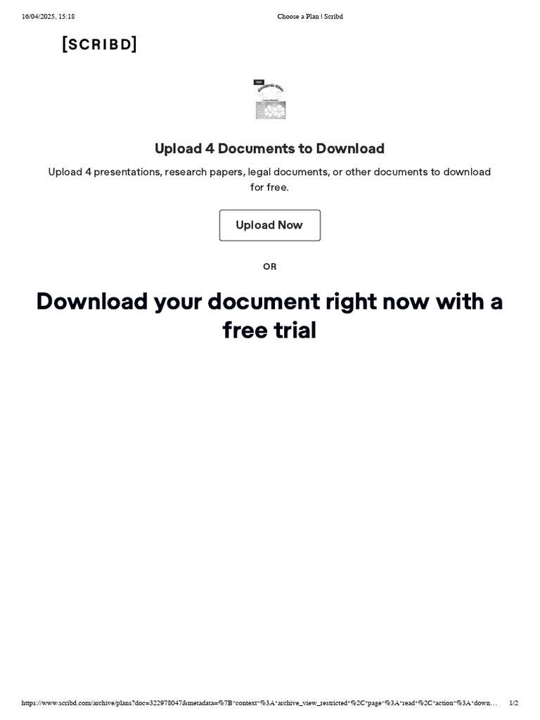 Choose A Plan - Scribd | PDF