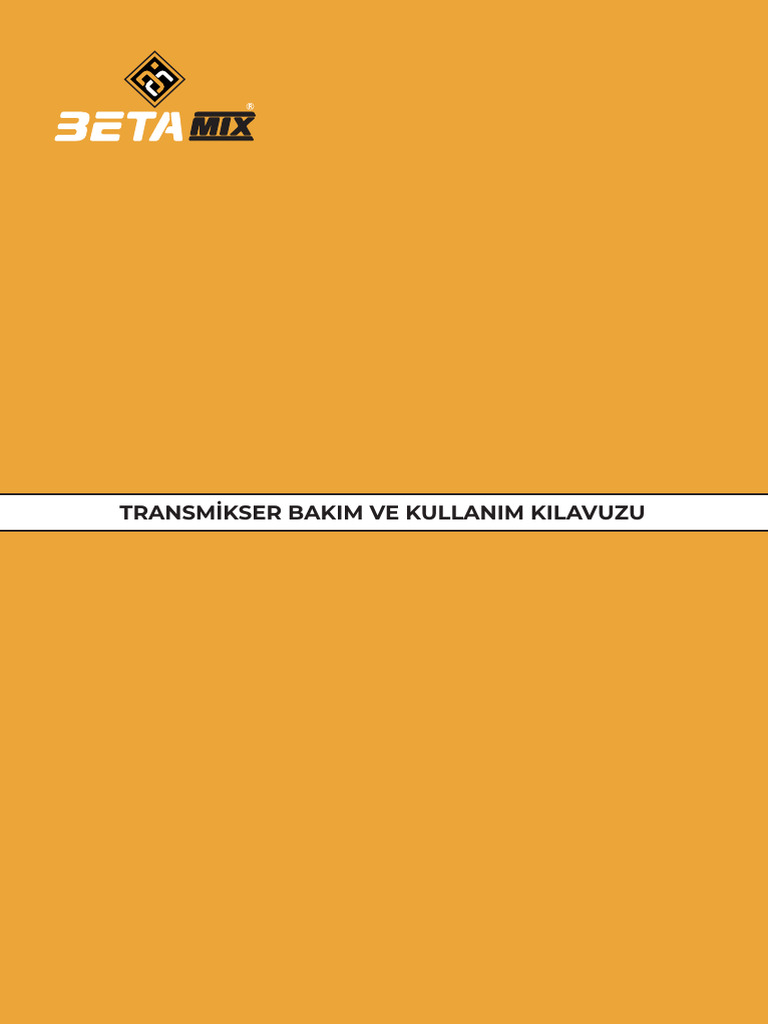 Betamix Kullanım Kılavuzu | PDF