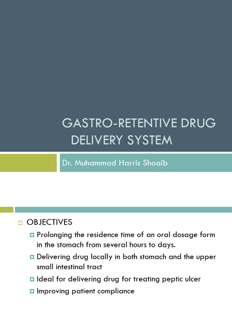 4.Gastro-Retentive Drug Delivery System | PDF | Stomach | Digestive System