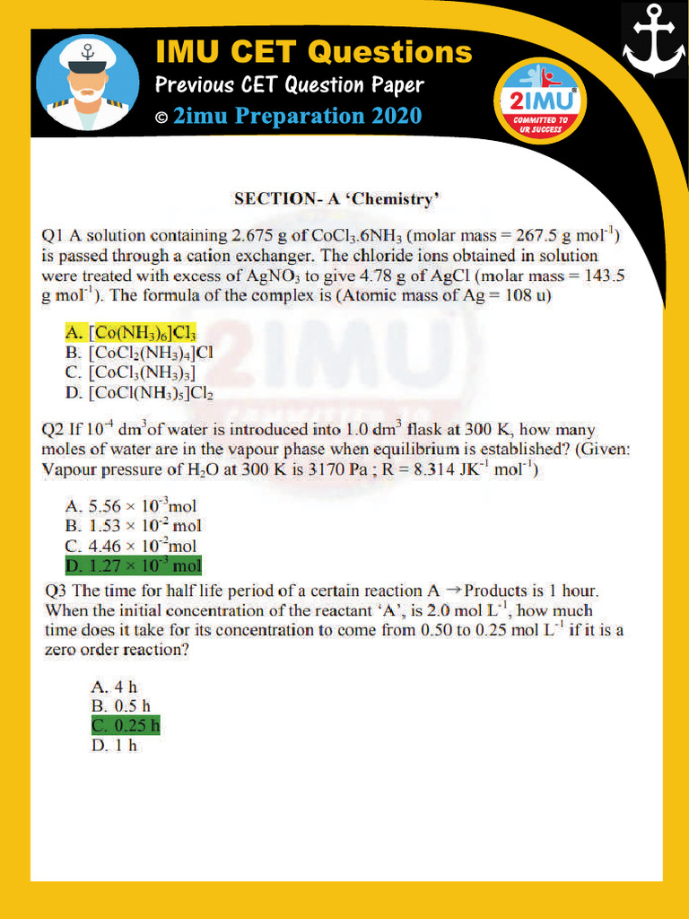 IMU CET 2020 Question Paper Guide | PDF | Pricing | Marketing