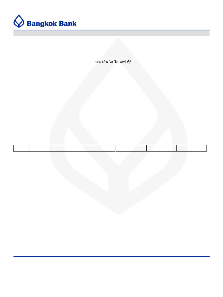Bangkok Bank Payment Pre-Advice Notice | PDF