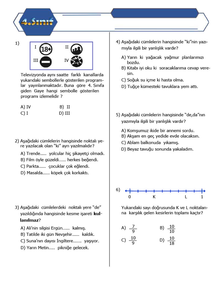 Hüseyin Hoca Hafta Sonu | PDF