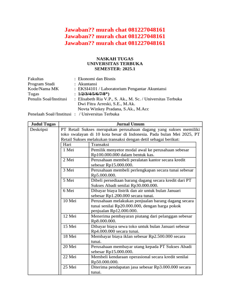 Naskah Tugas Sesi 1 | PDF