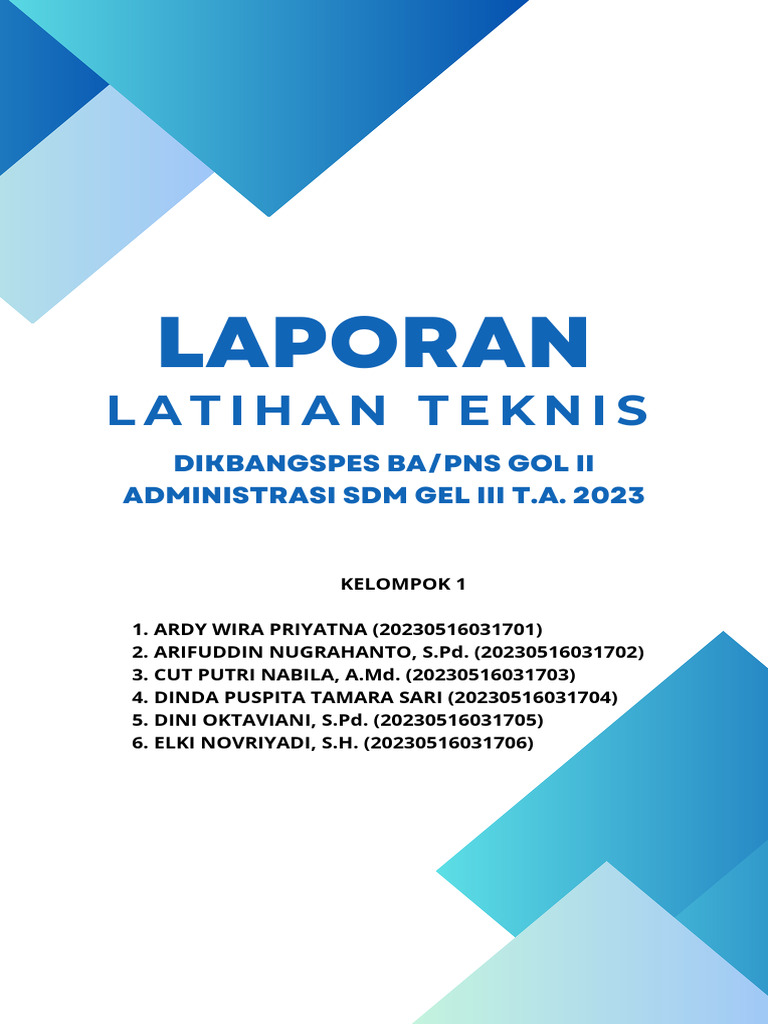Laporan Latnis Kel 1 | PDF