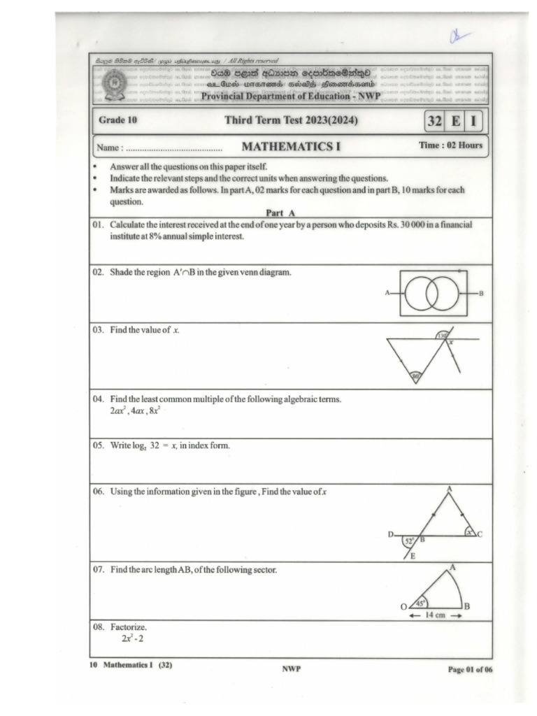 Grade-10-Mathematics | PDF