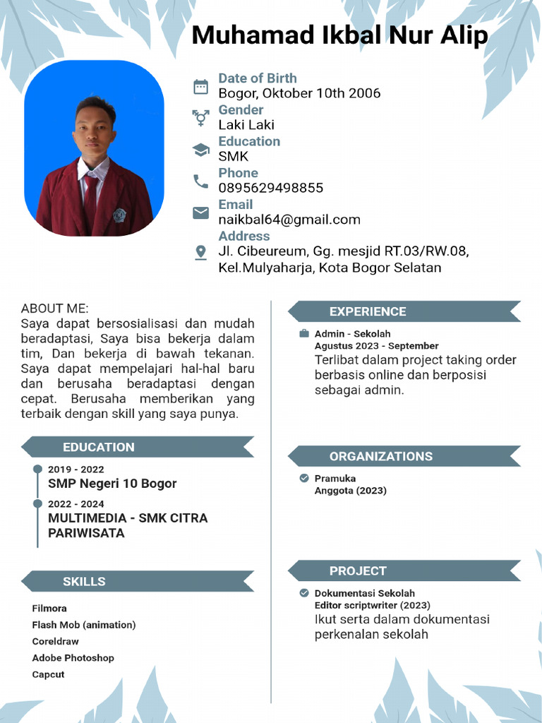 CV Ikbal Nur Alip | PDF