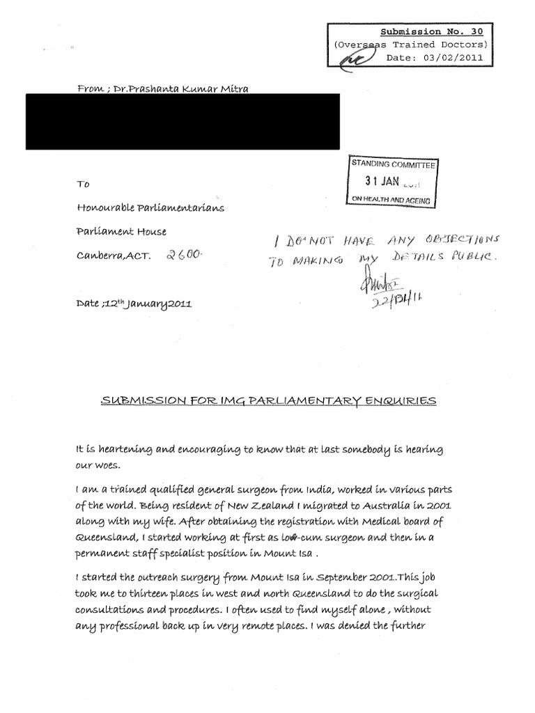 Letter To MP | PDF