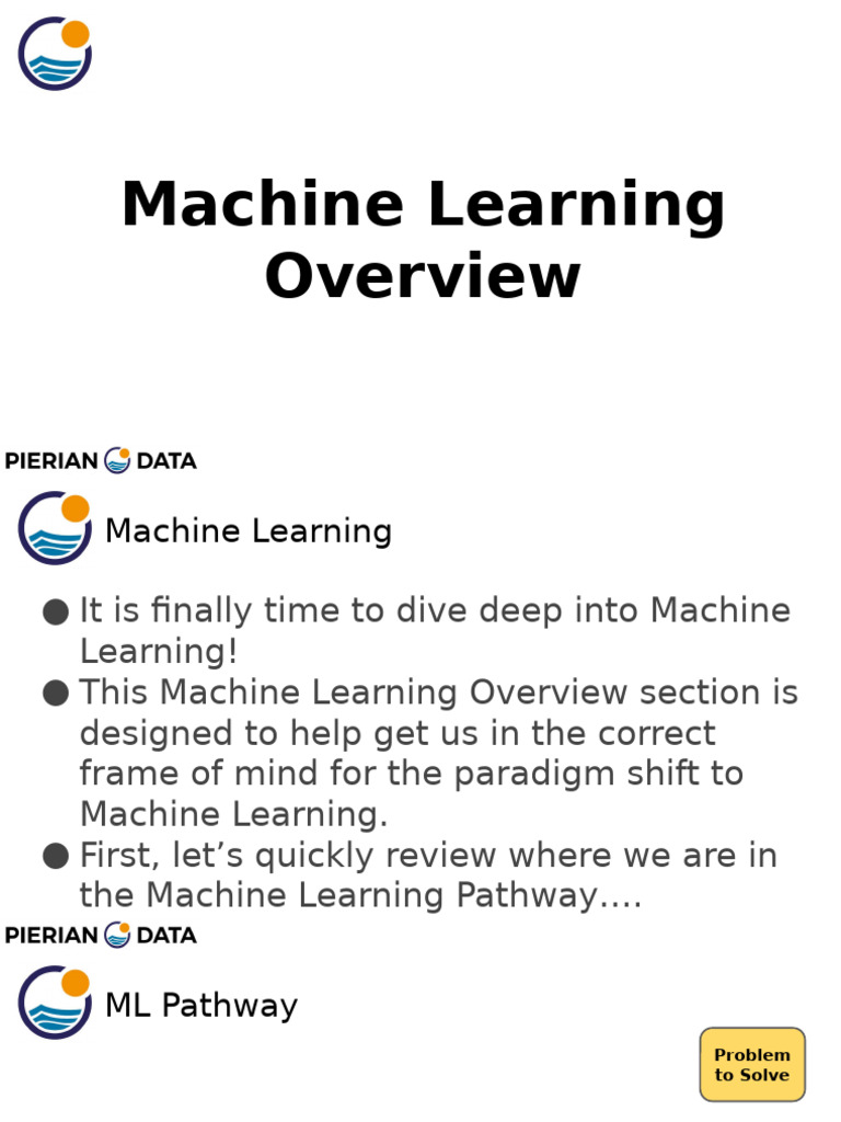 Machine Learning Overview and Types | PDF | Machine Learning | Applied ...