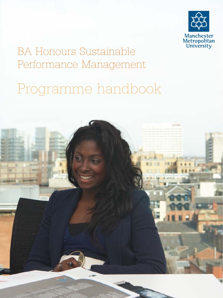 BA Hons Sustainable Performance Management Handbook | PDF | Bachelor Of ...
