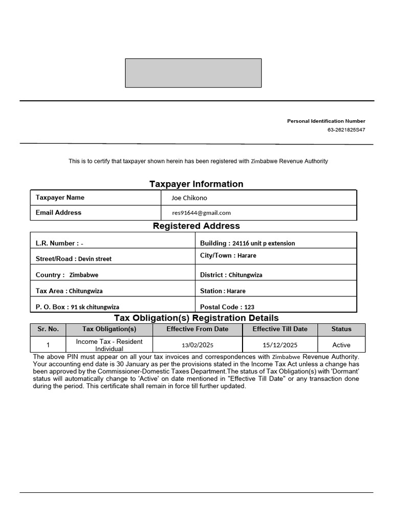 Proof of Address | PDF