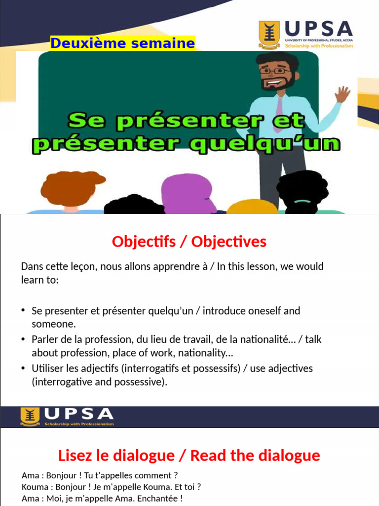 2024-2025 Se Presenter Et Presenter Quelquun WK2 Rev | PDF