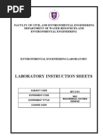 BOD Experiment Lab Report Guide | PDF | Wastewater | Ph