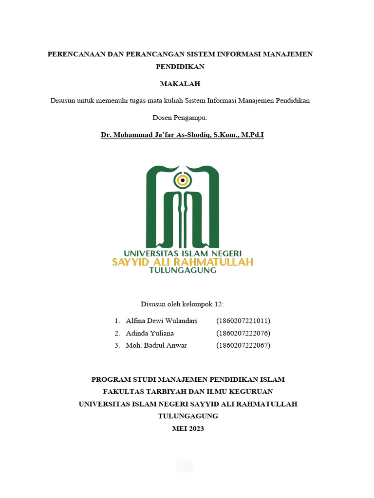 Kel.12 Simp Perencanaan Dan Perancangan | PDF