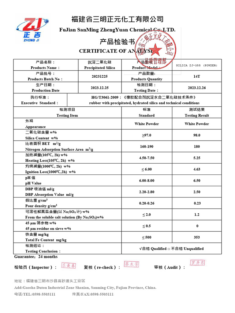 TDS Silica Powder | PDF