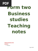 f2 Business Simplified Notes SP | PDF | Sole Proprietorship | Partnership