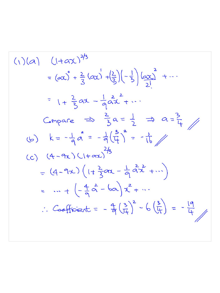 13ma Paper I Worked Solutions | PDF