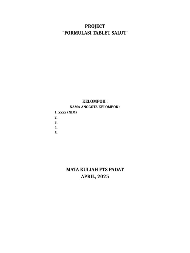 Template Tugas | PDF