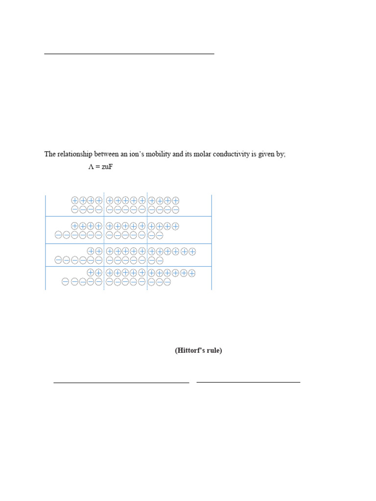 Ionic Mobility and Transport Numbers Explained | PDF | Anode ...