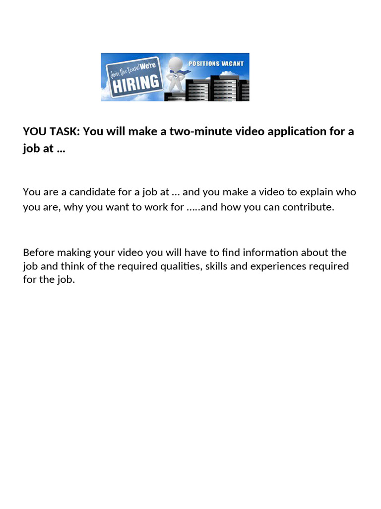 Job Application 3 | PDF