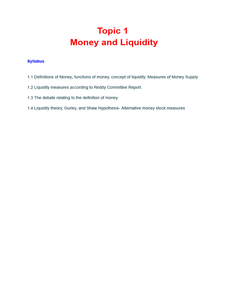 Topic 1 to 4 Macro Economics Sem 2 notes by Aniket Padale | PDF