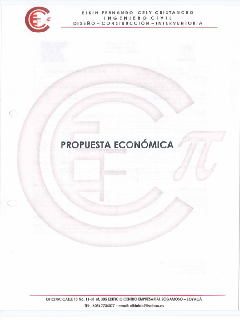 Propuesta Economica | PDF