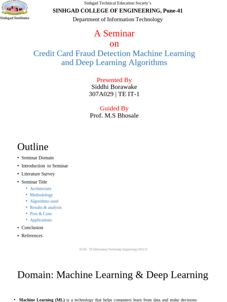 TE Seminar Formatfinal | PDF | Machine Learning | Algorithms