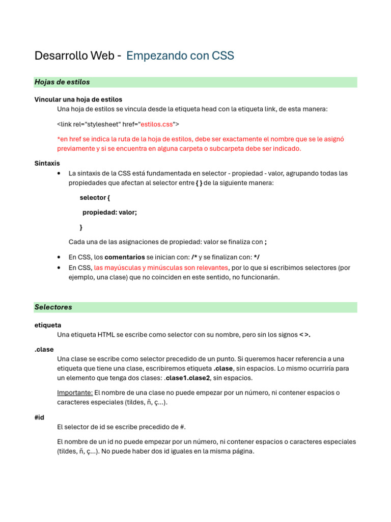CSS - Estilo, Sintaxis y Funcionamiento | PDF | Modelo de color Rgb