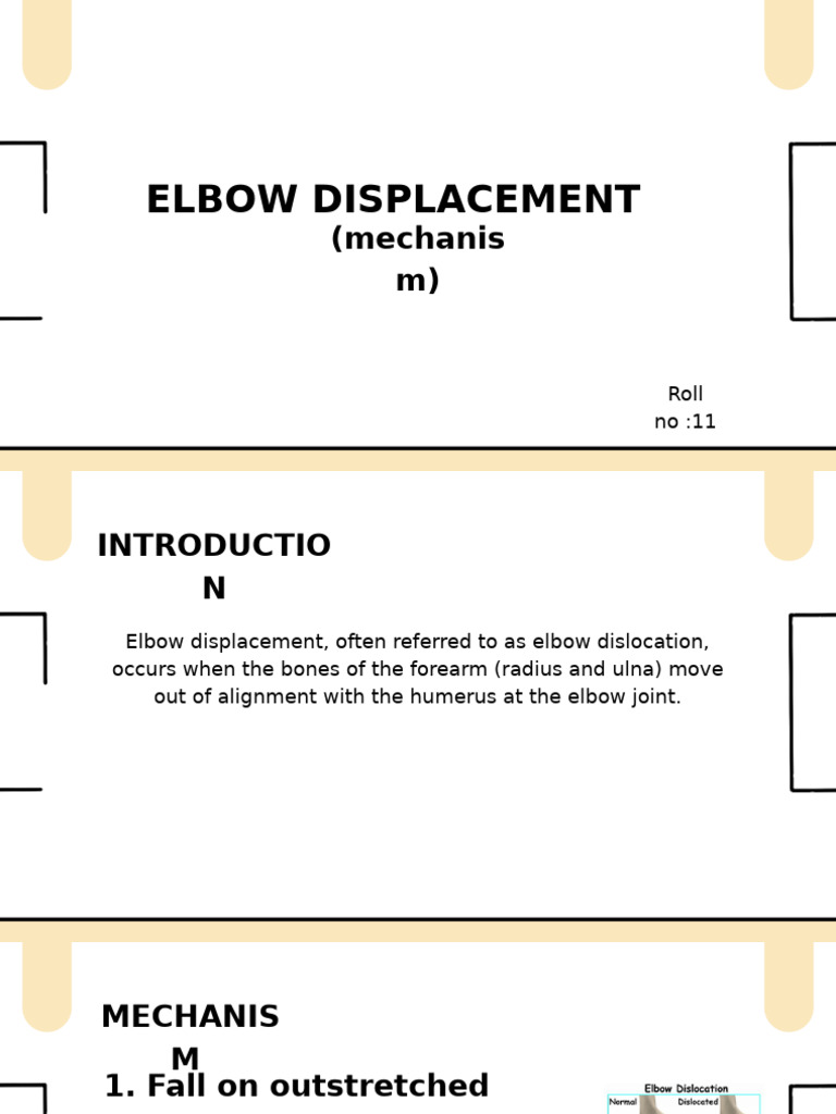 Elbow Displacement - 20250328 - 232527 - 0000 | PDF | Elbow | Human Anatomy
